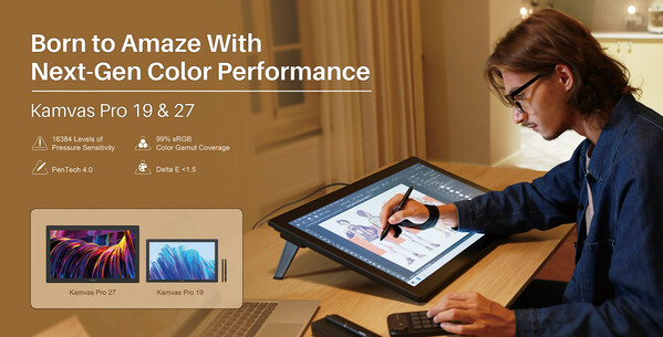 Huion Launches Its New Flagship Pen Displays, Kamvas Pro 19 and Kamvas ...