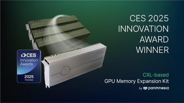 파네시아, CES 2025서 CES 혁신상 수상작 'CXL 기반 GPU 메모리 확장 키트' 선보여