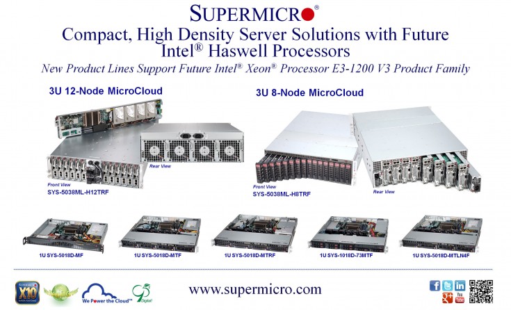 Super Micro Computer releases Intel Haswel-based server solutions l