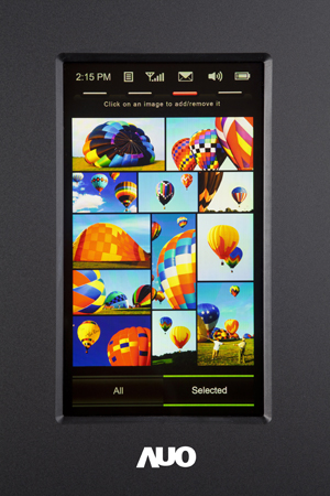 AUO showcases 4K TV and flexible OLED panels