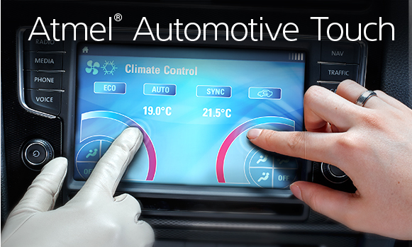 Atmel launches new automotive-qualified maXTouch controller family