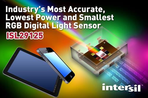 Intersil announces industry’s most accurate and lowest power RGB ...