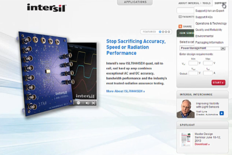 Intersil introduces latest circuit simulation tool for power and analog ...