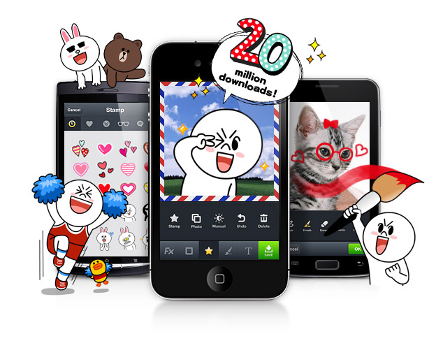 'Line camera' downloads top 20 million times in 10 months