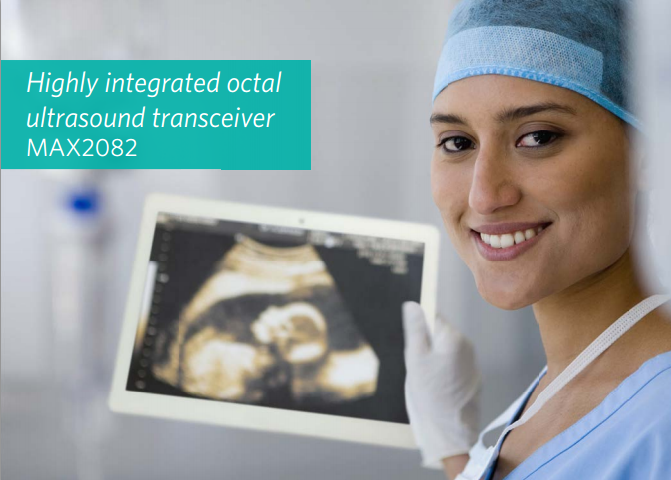 Maxim delivers a highly integrated octal ultrasound transceiver
