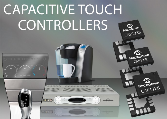 Microchip expands capacitive-touch control portfolio with a robust turnkey solution