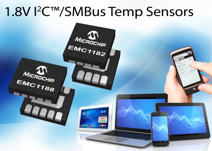Microchip introduces world’s first temp sensor family with 1.8V SMBus and 12C interface