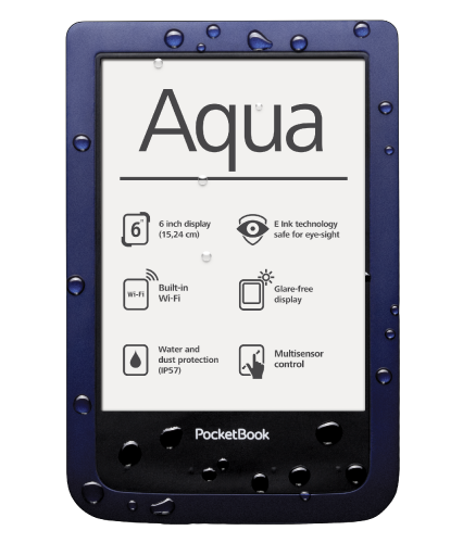 PocketBook represents world's first serial water-resistant E Ink reader