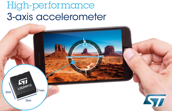 ST unveils advanced MEMS accelerometers designed to withstand stresses of modern mobile life