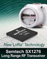 Semtech adds new devices to its LoRa ultra long range transceiver platform