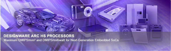 New DesignWare ARC HS38 processor doubles performance for embedded Linux applications