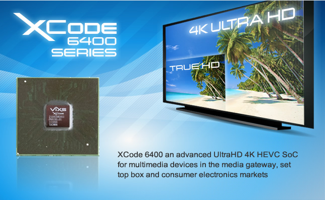 ViXS fields ultra HD 4K decoder