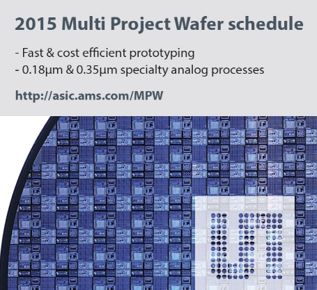 ams schedules 2015 multi-project wafer starts for analog foundry customers