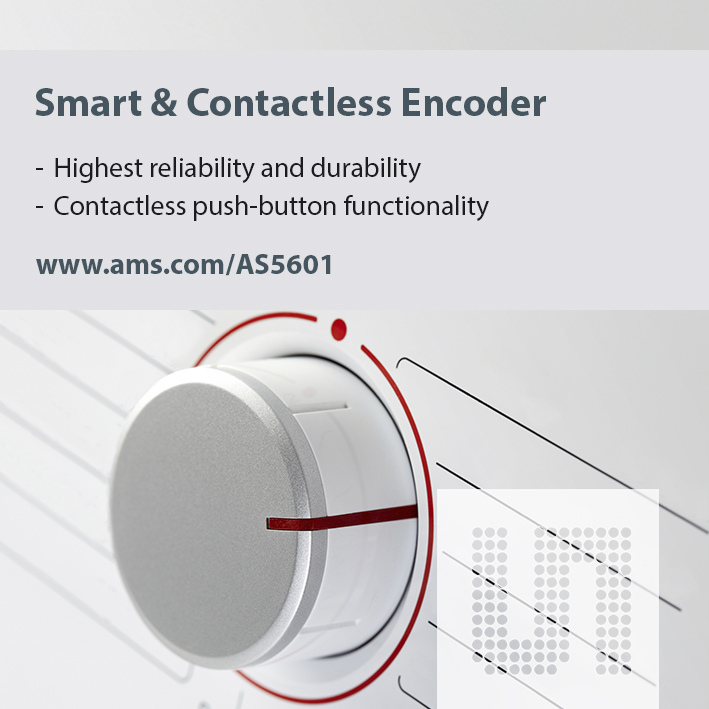 New contactless position sensor from ams provides reliable, software ...