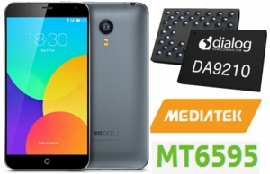 Dialog Semiconductor's PM chip works in sync MediaTek's MT6595 SoC to power Meizu MX4 smartphone
